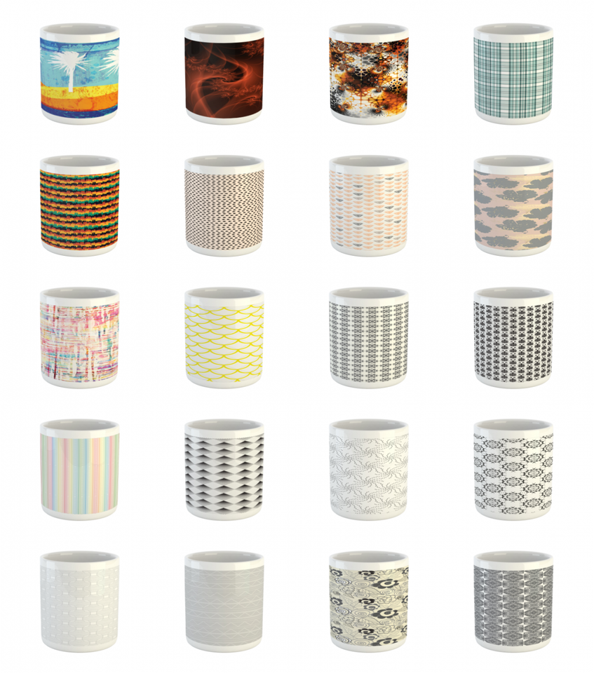 Ambesonne Abstract Artwork Ceramic Coffee Mug Cup for Water Tea Drinks ...