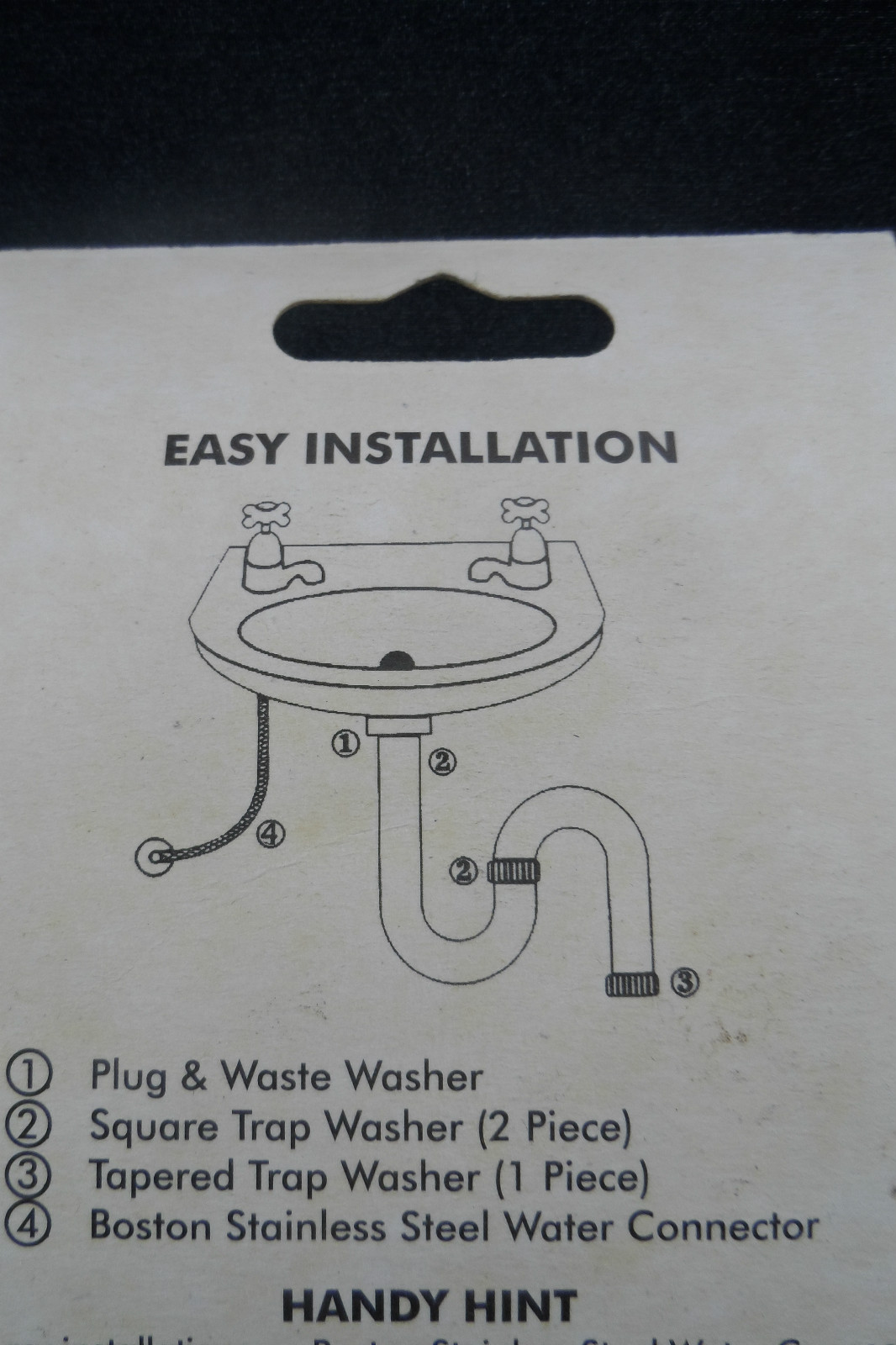 Easy Fit Plug and Waste Washers - Fix Sinks - For 50mm and 38mm Basins ...