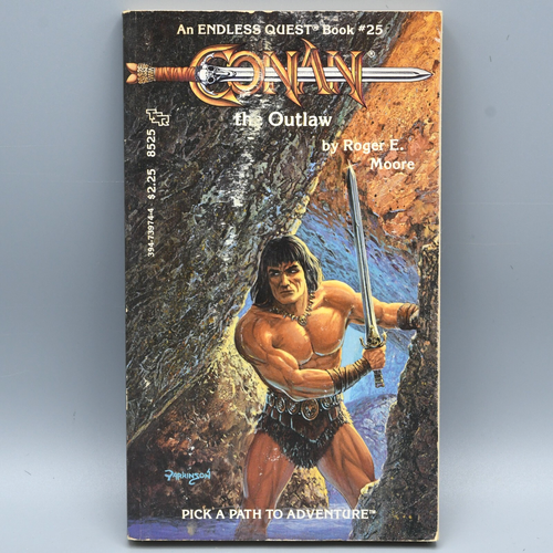 Conan the Outlaw Roger Moore TSR 1985 First Edition Endless Quest Book 25 | eBay