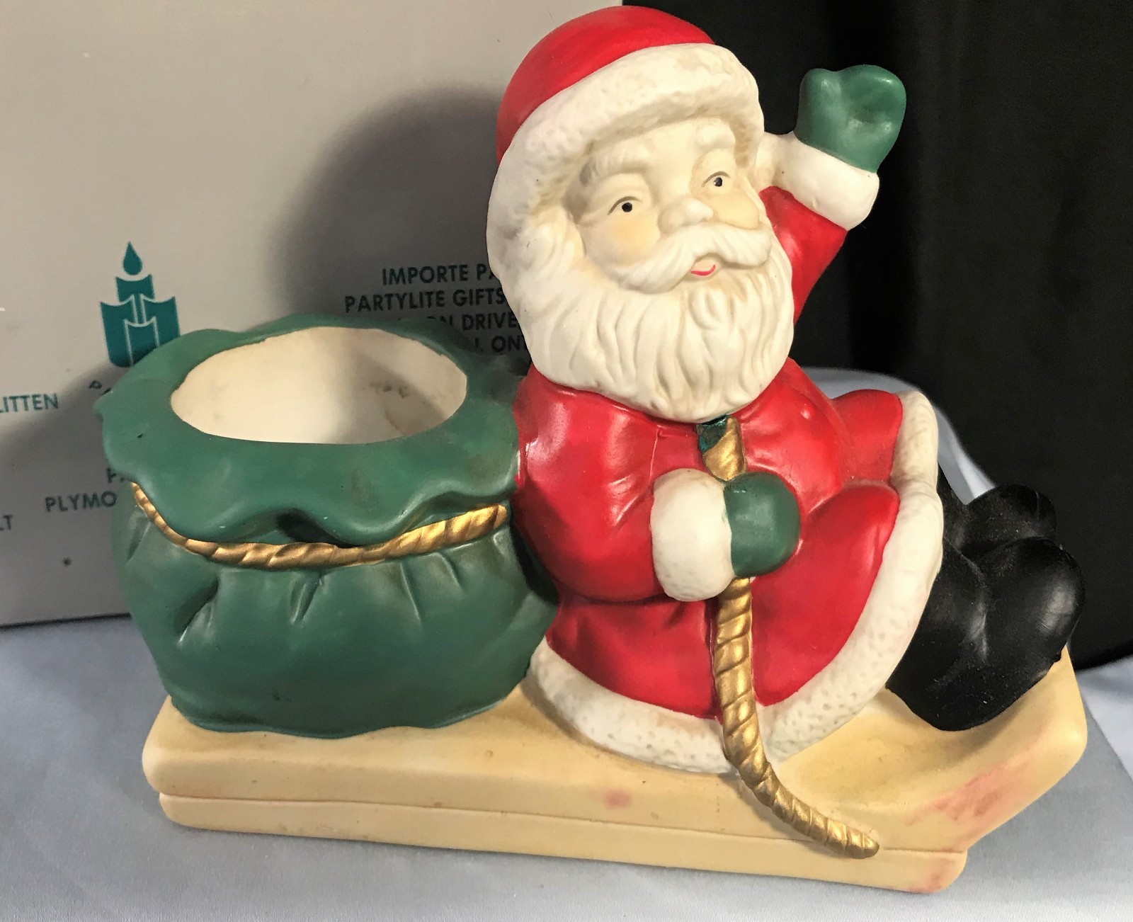 Partylite Santa 'n Sleigh Tea Light Votive Candle Holder with Box P0326 ...