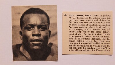 Veryl Switzer Kansas State UIniversity 1953 Football SWYB Player Panel ...