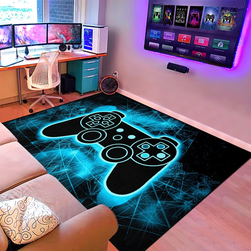 Gaming Video Game Area Rugs for Boys Teens Modern Cool Tech Style ...