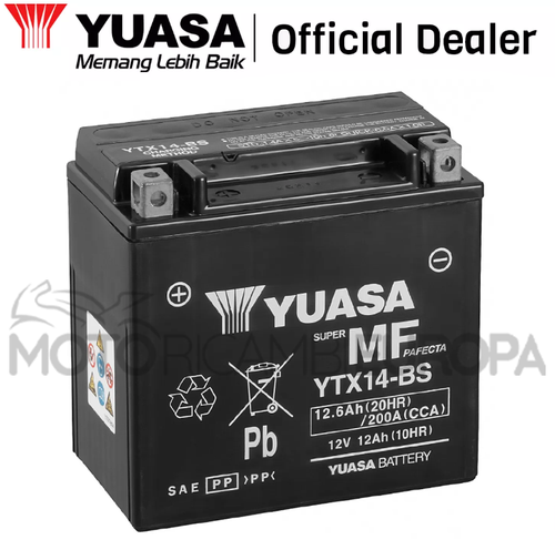 Batterie YUASA YTX14-BS Kawasaki VN Vulcan Drifter (VN800C / Et ) 800 ...