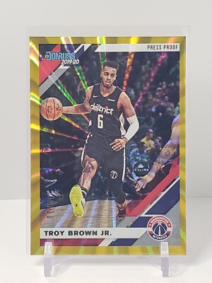 2019-20 Donruss Troy Brown Jr #196 Gold Laser Press Proof /10 | eBay