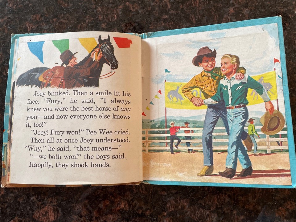 Vintage Children's Whitman Tell-A-Tale Book Fury Horse Story Dorothy ...