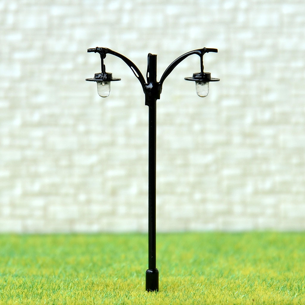 10 x OO / HO Scale Model Train Lamps Railroad Lamp posts Led Street ...