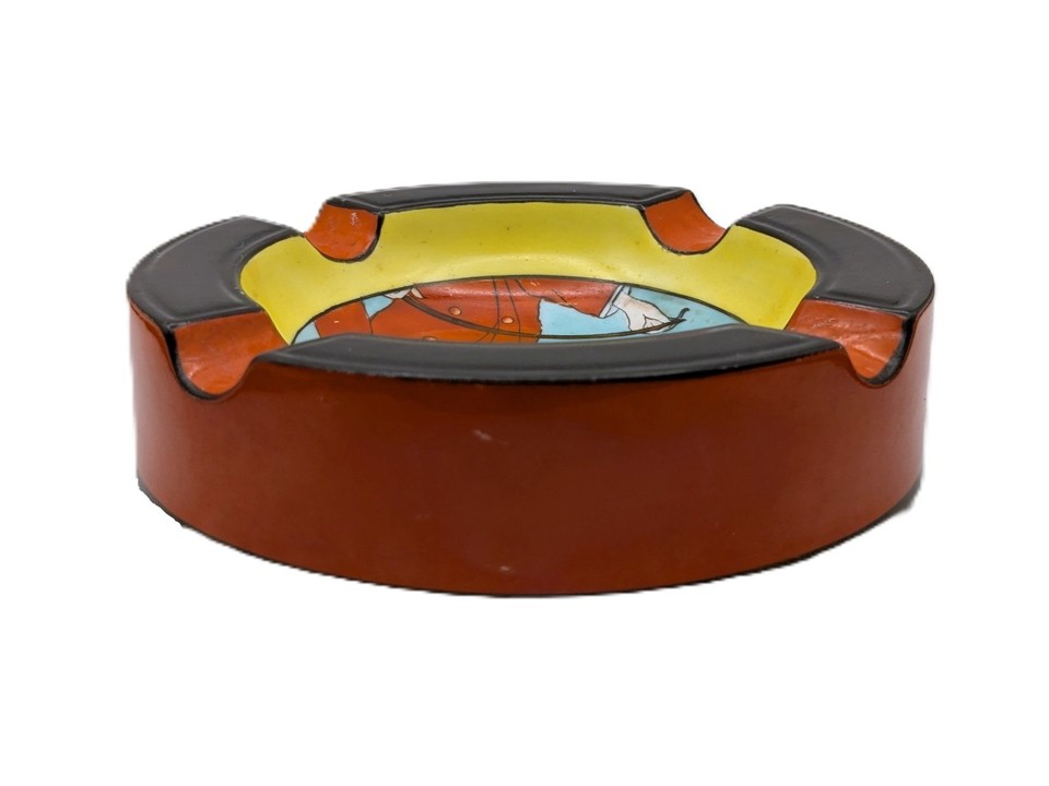 Antique 1920s Art Deco Noritake Ashtray Flapper Equestrian Holding ...