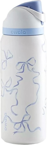 Owala Tied And True Blue Bows 32 Oz Stainless Steel Water Bottle ...