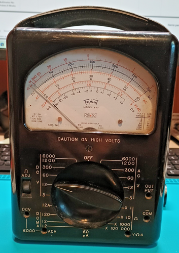 VTG- Triplett Model 630 Voltmeter No Probes- Works | eBay