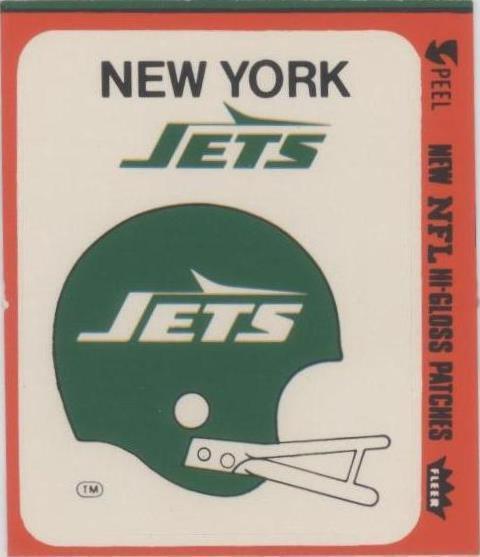 1979 Fleer Team Action Hi-Gloss Patches - New York Jets for sale online | eBay