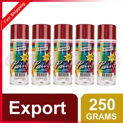 Australian Export 250gm Aerosol Spray Paint Cans - Cherry Red | eBay ...