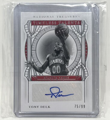 Tony Delk Atlanta Hawks 75/99 National Treasures Timesless Talents No ...