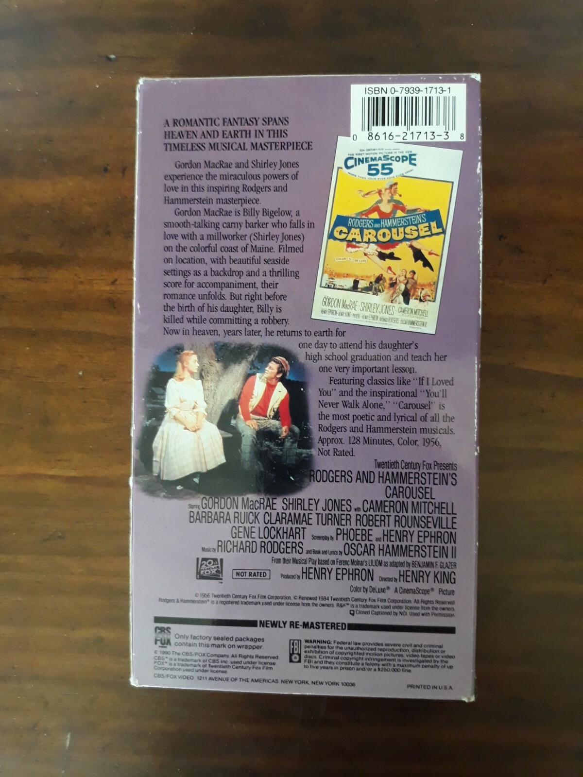 Carousel (VHS Gordon MacRae, Shirley Jones, Gene Lockhart Adult ...