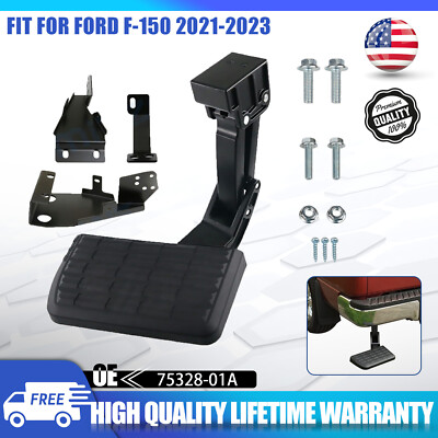 Rear Bumper Side Bed Step Retractable BedStep For 2021-2023 Ford F-150 ...