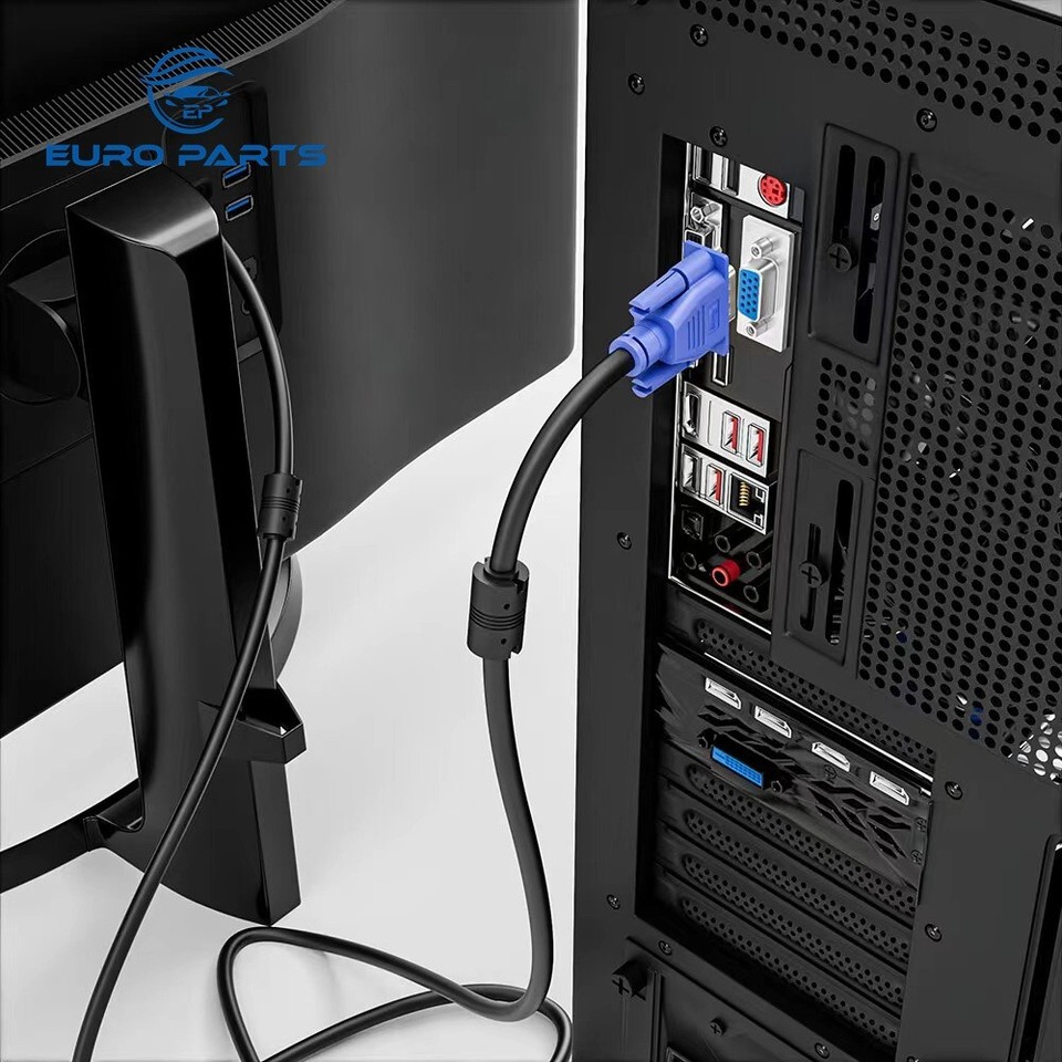 For Computer Monitor Connection 5FT VGA Cable 3+6 Male to Male Video ...