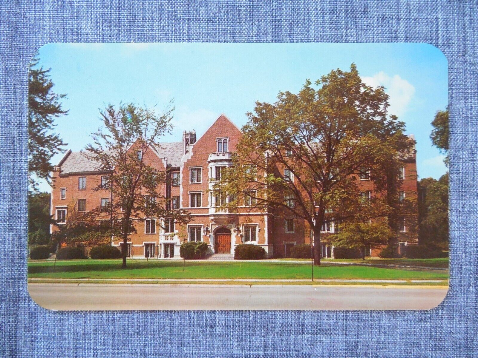 Lucina Hall Ball State Teachers College Muncie Indiana Vintage Postcard ...
