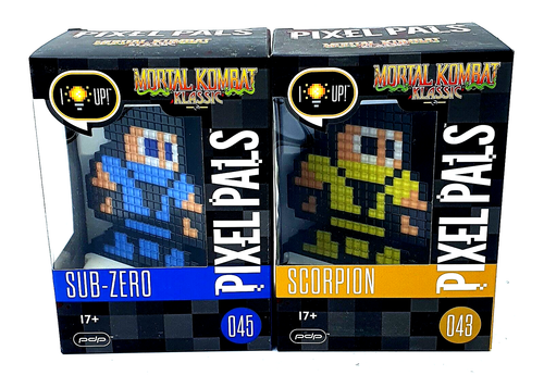 Mortal Kombat Pixel Pals Light Up's Sub Zero & Scorpion Night Lights ...