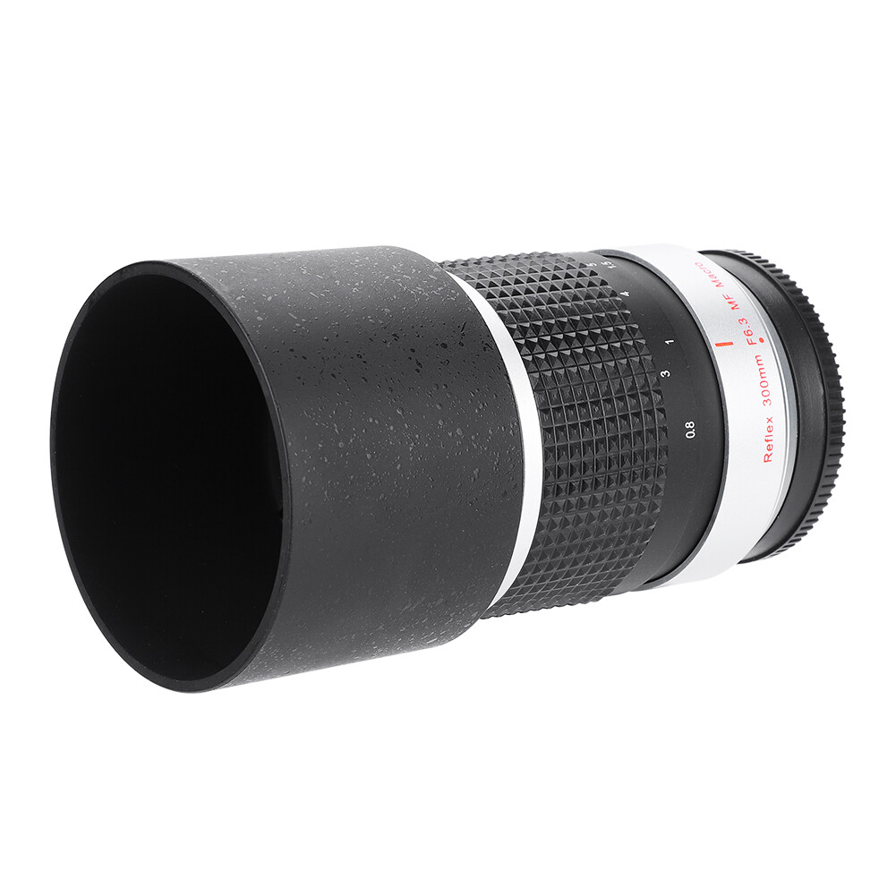 300mm F6.3 APS-C Telephoto Lenses Mirror Lens For M4/3 Camera Mount ...