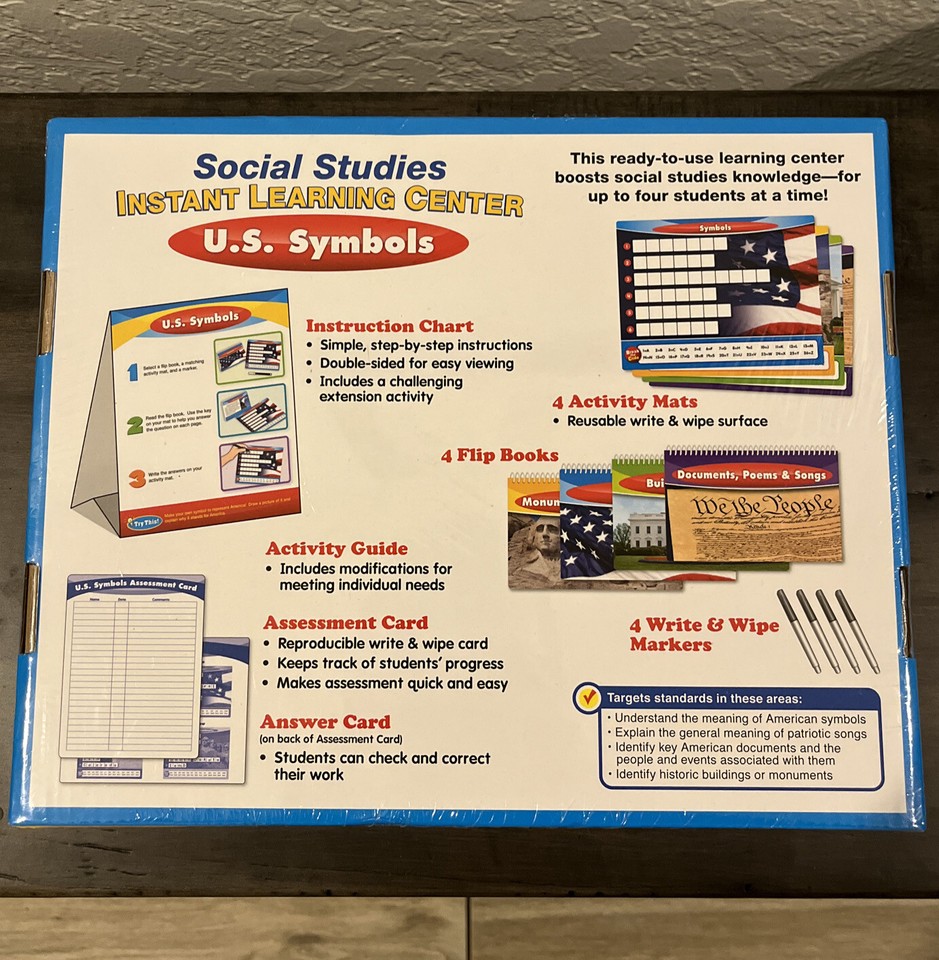 Lakeshore Social Studies US Symbols Instant Learning PP912 Education ...