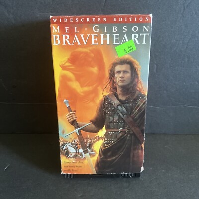Braveheart VHS 1995, 2000 Widescreen Mel Gibson 2 Tape Set 97361535036 ...
