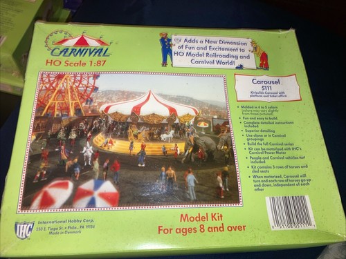 International Hobby Corp Carnival Series Carousel 5111 Model Kit HO ...