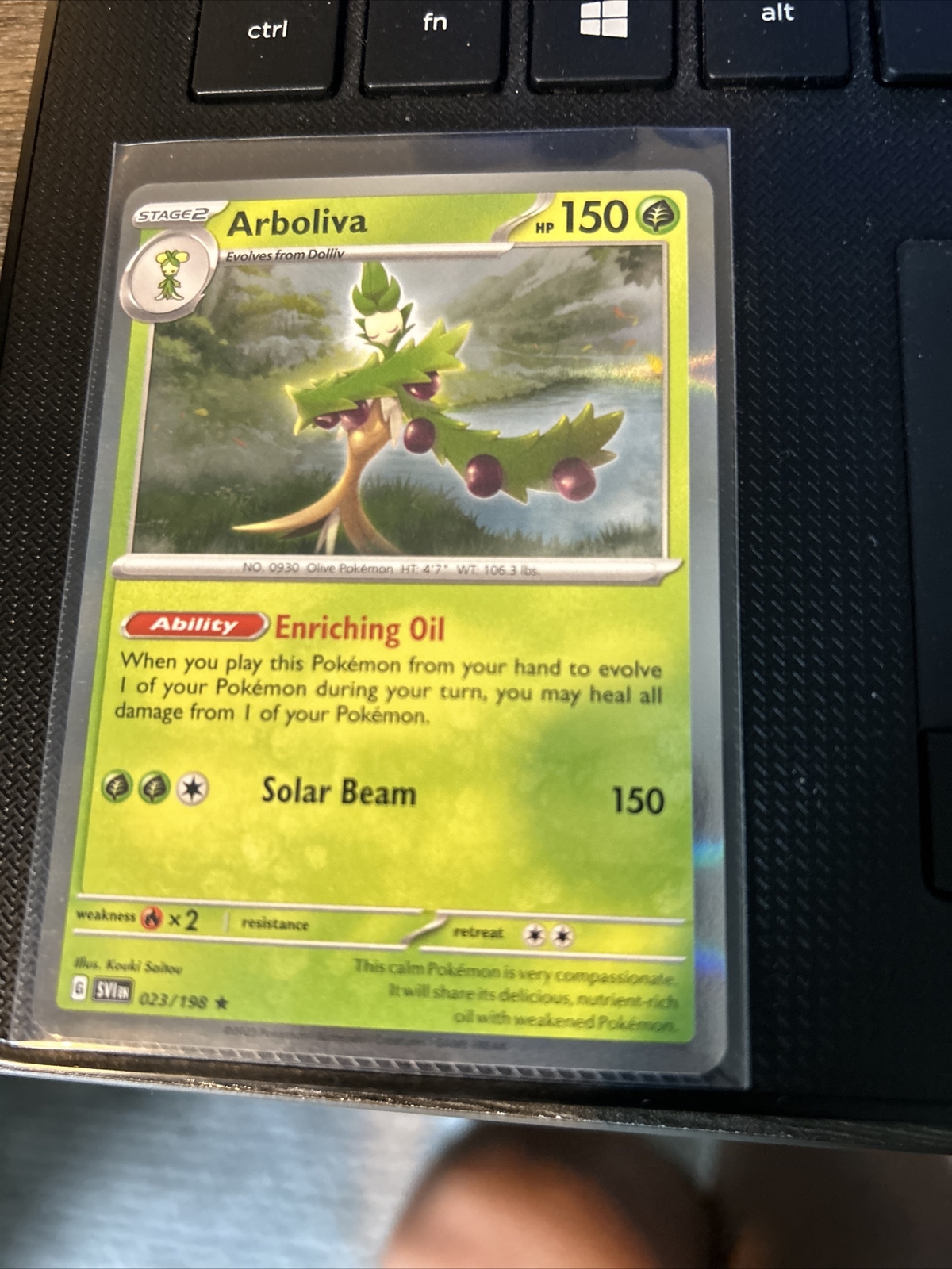 Pokémon TCG Arboliva Scarlet & Violet Base Set 023/198 Holo Holo Rare ...
