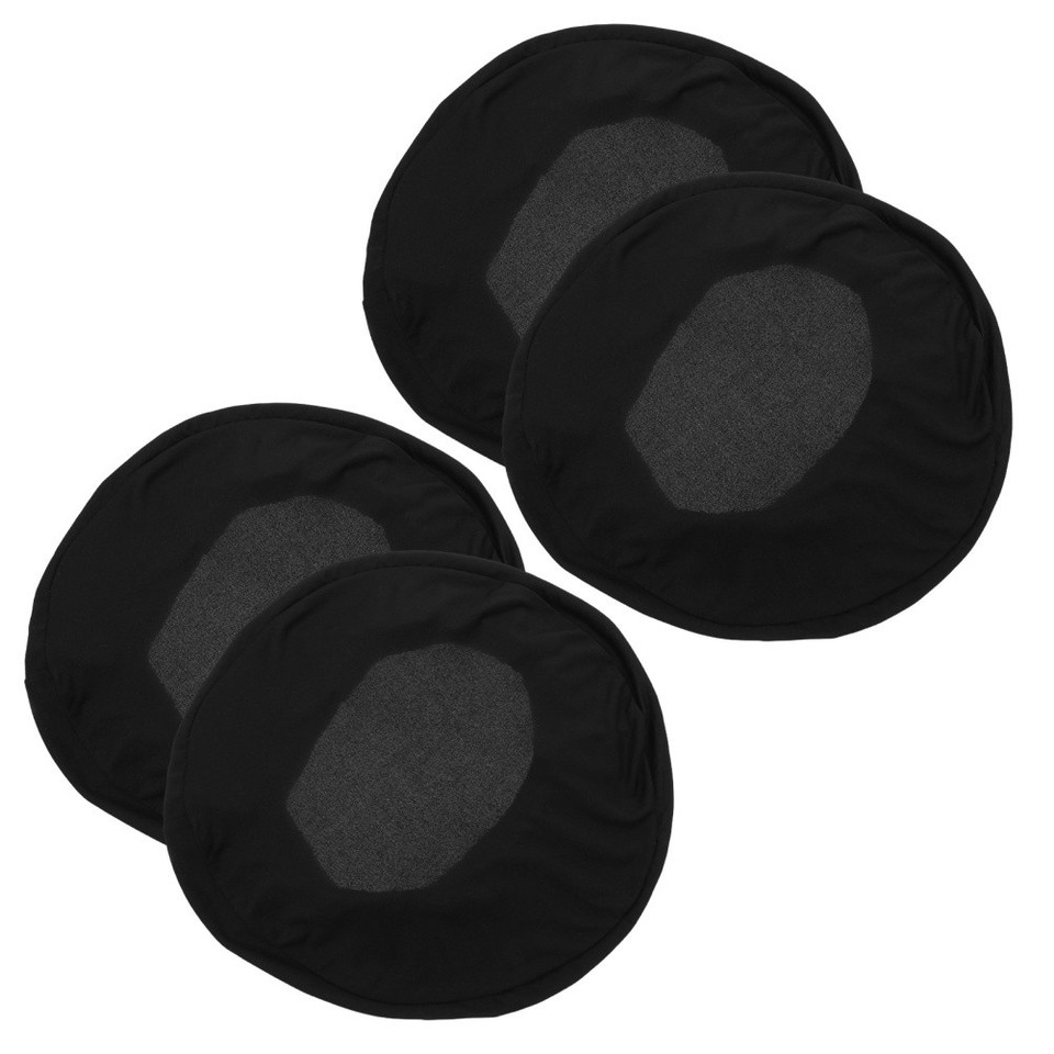 4 PCS Round Seat for Stools Stretchable Cushion Cover Chair Covers ...