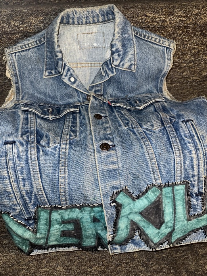 BATTLE JACKET/ VEST. LEVIS Metal Rock Vintage Overkill Sepultura | eBay