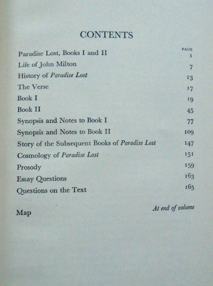 Paradise Lost Books I and II by John Milton: 1934 Macmillan & Co ...