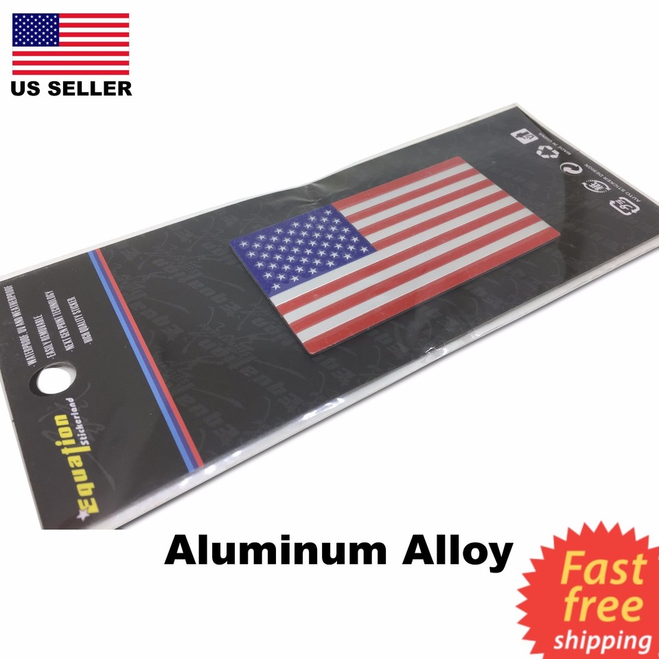 3D METAL American Flag Sticker Emblem Decal For Car, Auto, Truck 3.25 ...