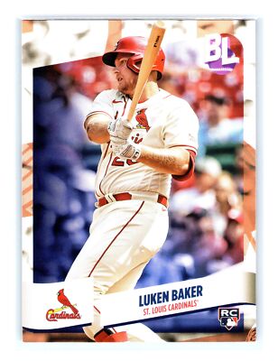 2024 Topps Big League Baseball #175 Luken Baker Rookie RC St. Louis ...