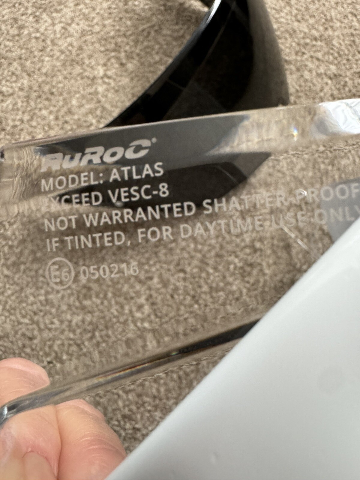 NEW RUROC ** LOT 5** ATLAS VISOR FACE SHIELDS ~ 5 Shields, 2 Sleeves | eBay