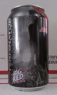 Collectible Terminator Genisys Sarah CONNOR Big Red 12oz Can Soda pop ...