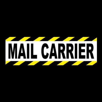 "MAIL CARRIER" postal service STICKER post office U.S. rural delivery ...