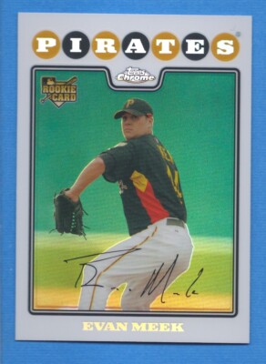 2008 Topps Chrome Refractor #206 Evan Meek Pirates | eBay