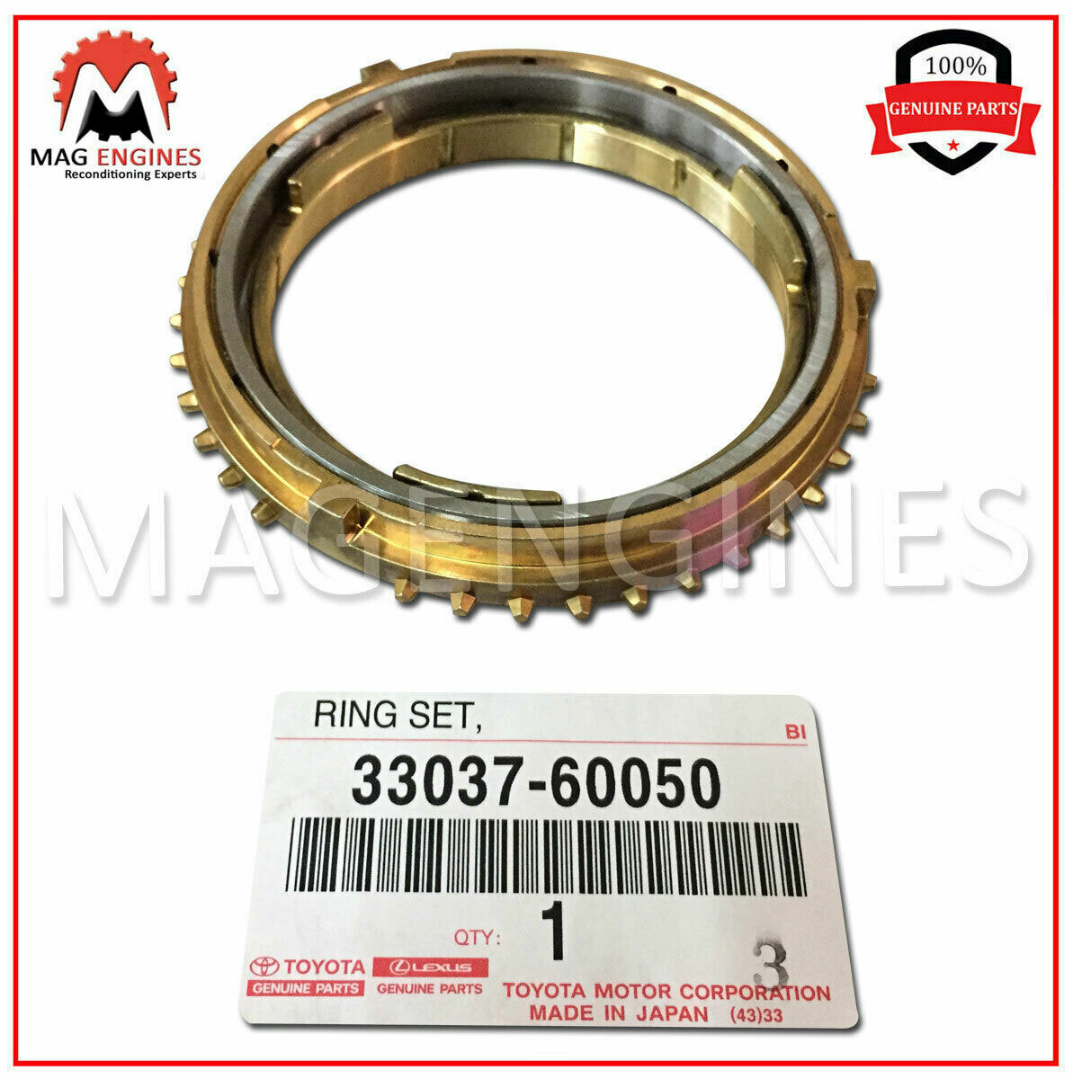 33037-60050 GENUINE OEM RING SET, SYNCHRONIZER, NO.1 3303760050 | eBay