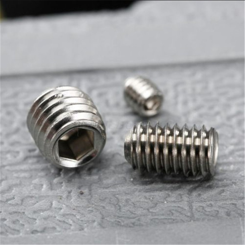 200pcs Stainless Steel Allen Head Socket Hex Set Grub Screw Assortment Cup Point | eBay UK