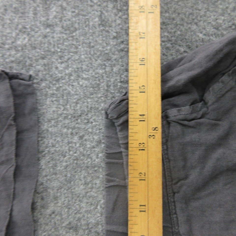 Parachute Tank Shorts Set Womens Small Gray 100% Linen Two Piece Lounge ...