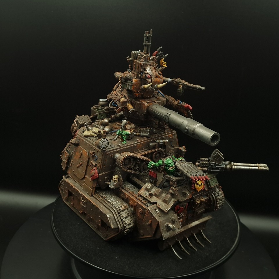 Pro Painted Warhammer 40K Custom Kitbash Ork Kill Bursta Tank Games ...