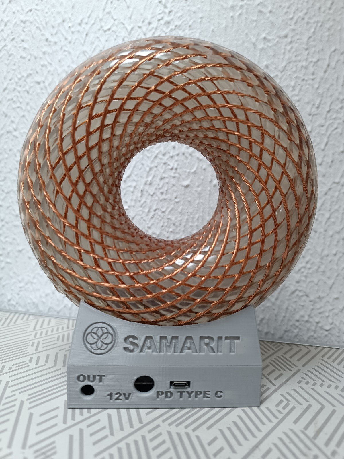 Powerful Tower with Integrated Rodin coil 24 turns Scalar Wave Light ...