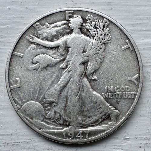 1947-D Walking Liberty Half Dollar, Very Fine Coin | eBay