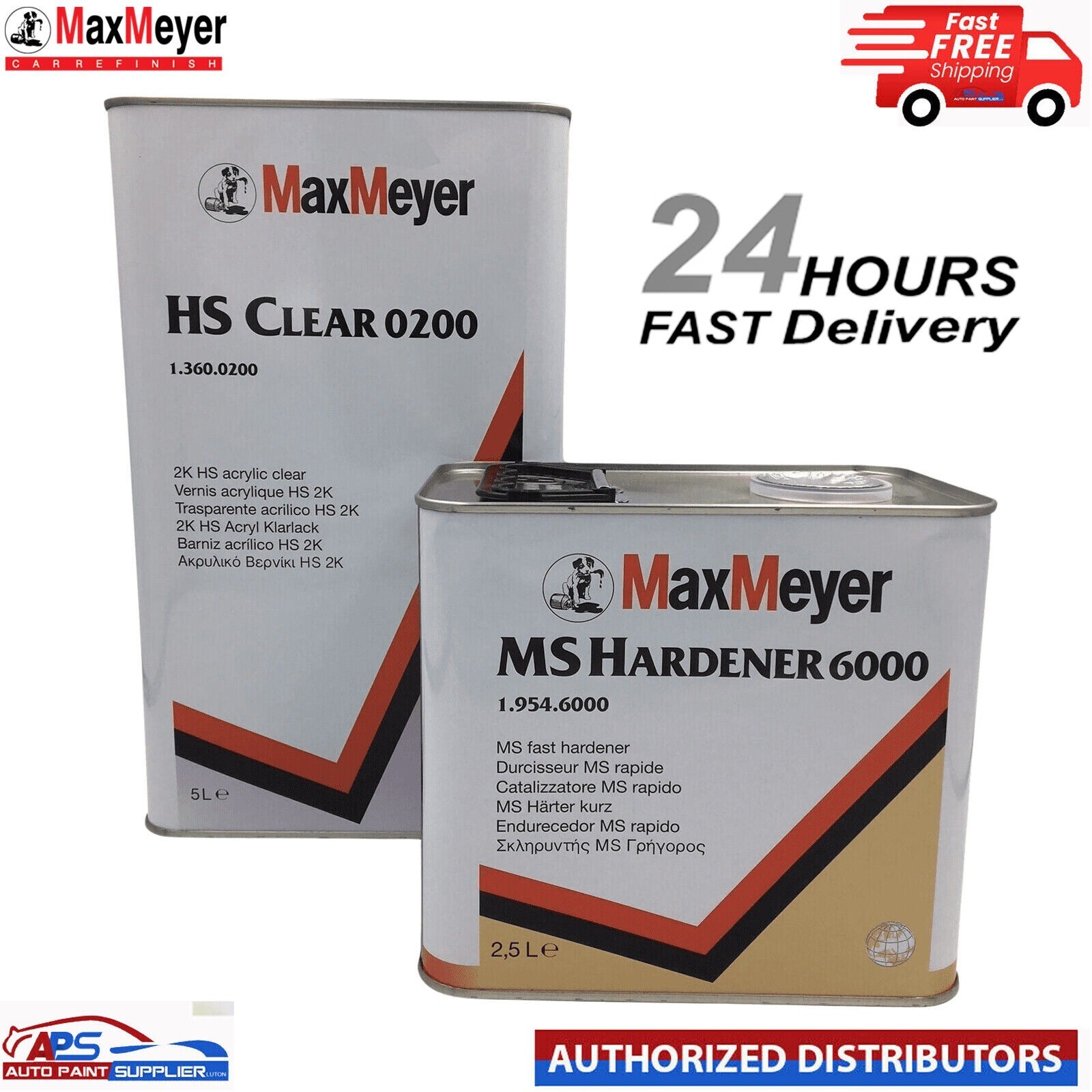 Max Meyer 0200 HS Clear Coat + Hardener 6000 | Grelly UK