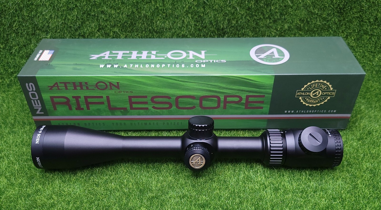 Athlon NEOS 6-18x44mm SF Riflescope w/ SFP BDC 500 Illuminated Reticle ...