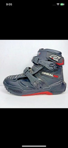 O'NEAL SHORTY BOOT 2 Size 6 ATV Motocross MX Boots Black | eBay