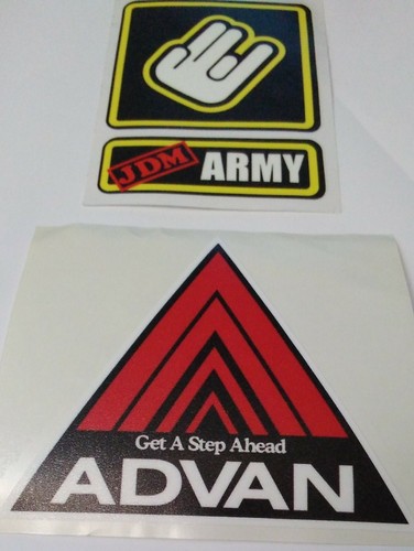 2 pcs Vinyl Decal Sticker For ADVAN Auto Racing Drifting Car Bumper ...