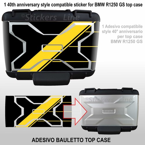 Sticker Top Case Bauletto BMW R1250GS R 1250GS K50 40th 40 Anniversary ...