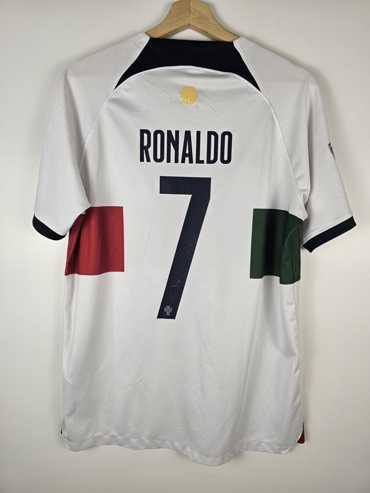Nike Portugal FPF Cristiano Ronaldo #7 World Cup 2022 Away Authentic ...