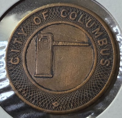 Vintage City of Columbus Indiana Parcoa Parking Token | eBay