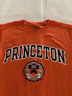 Princeton University Tigers Long-sleeved Tee Shirt (S) by Champion Pre ...