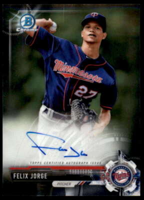 Felix Jorge Card 2017 Bowman Chrome Prospect Autographs #CPAFJ | eBay